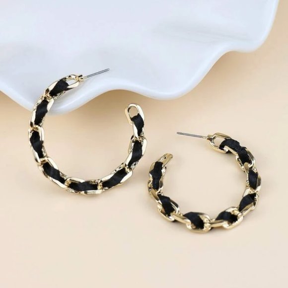 Jewelry | Rope Chain Hoops | Poshmark